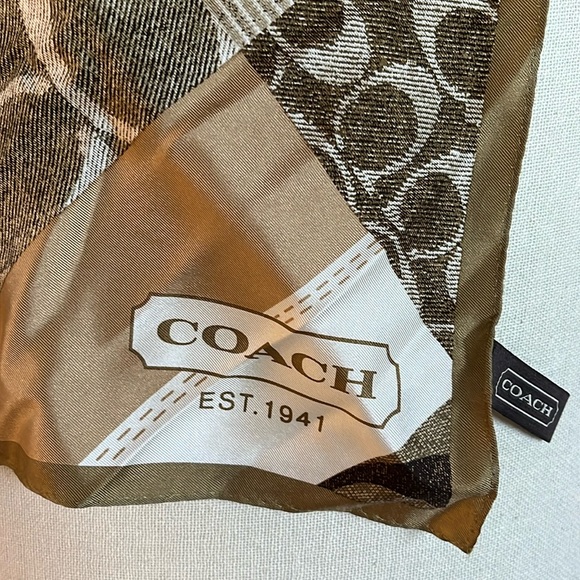 Coach | Accessories | Coach Silk Scarf | Poshmark